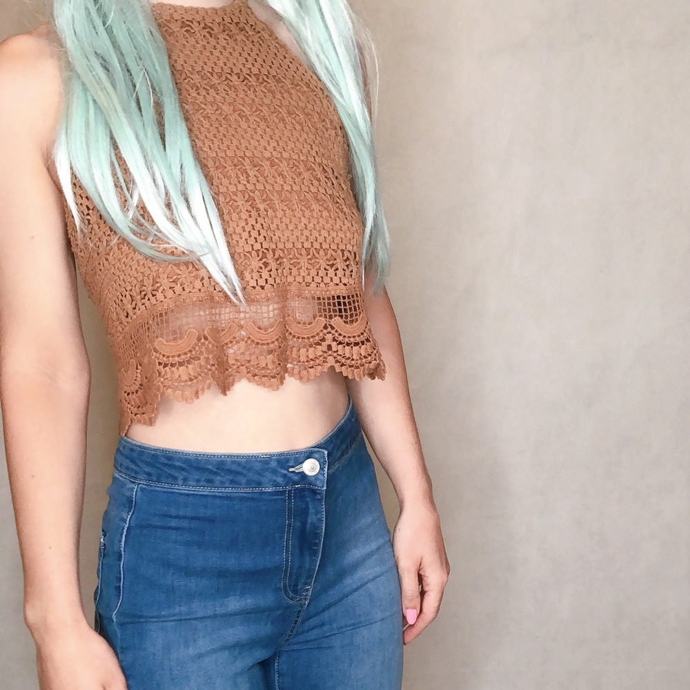 Hippie Boho Crochet Crop Top Cutie - Gem